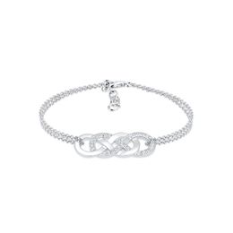 Elli Damen Armband &raquo;Infinity Liebe Kristalle 925 Silber&laquo; silber