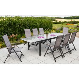 Merxx Garten-Essgruppe &raquo;Trivero&laquo; grau Obermaterial: 100% Polyester