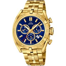 Jaguar Herren Chronograph &raquo;Executive&laquo; Armbanduhr, Quarzuhr, Herrenuhr, Saphirglas, Stoppfunktion, Swiss Made gold
