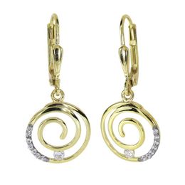 OSTSEE-SCHMUCK Damen OSTSEE-SCHMUCK Paar Ohrh&auml;nger &raquo; Ohrh&auml;nger Spirale Ohrh&auml;nger Spirale&laquo; gelb