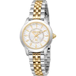 JUST cavalli time Damen Quarzuhr &raquo;Allegra&laquo; Armbanduhr, Damenuhr, Kristallsteine gold