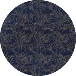 Komar Vliestapete &raquo;Vlies selbstklebend - Royal Blue - Gr&ouml;&szlig;e 125 x 125 cm&laquo; bedruckt glatt Wohnzimmer, Schlafzimmer schwarz Vlies