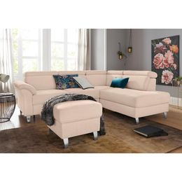 Sit & More sit&more Ecksofa &raquo;Arngast L-Form&laquo; inklusive Kopfteilverstellung und Federkern beige