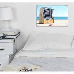 queence Metallbild &raquo;Vacation Mode&laquo; Meer Meer Bilder Strand 1 Stk. tlg. Stahlschilder beige Metall, Stahl