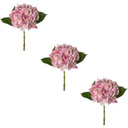 Creativ green Kunstblume &raquo;Hortensie&laquo; rosa Obermaterial: 80% Polyester, 20% Polyethylen