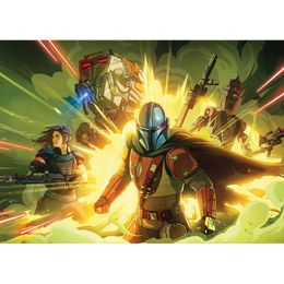 Komar Bild &raquo;Mandalorian Fireteam&laquo; Disney Star Wars 1 Stk. tlg. Wandbild zur Dekoration im Kinderzimmer - ohne Rahmen bunt Holz, Papier