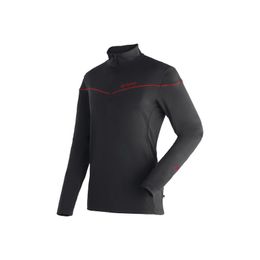 Maier Sports Herren Fleecepullover &raquo;Nago Rec&laquo;, Herren Midlayer, elastisches und pflegeleichtes Half-Zip Fleece schwarz 58