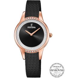 Festina Damen Quarzuhr &raquo;Mademoiselle&laquo; Armbanduhr, Damenuhr, Edelstahlarmband, &Oslash; 30 mm rosa