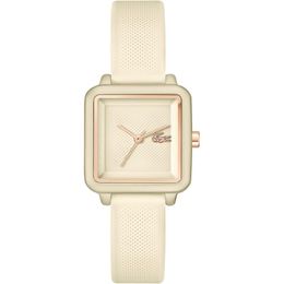 Lacoste Damen Quarzuhr &raquo;Lacoste.12.12 FLOW&laquo; Armbanduhr, Damenuhr, analog, Silikonarmband gold