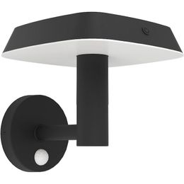 Eglo LED Solarleuchte &raquo;Dreoli Solarlampe, Wandlampe, Au&szlig;enbeleuchtung, Kunststoff, IP44&laquo; LED-Modul 1 Stk. Warmwei&szlig; Solarleuchte - L17,5 x H21 x AL17,5