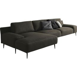 designwerk Ecksofa &raquo;Forma L-Form, zeitloses Designsofa mit aktuellem Fu&szlig;&laquo; in hochwertiger Verarbeitung & tollem Sitzkomfort gr&uuml;n 100% Polyester;