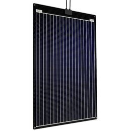 offgridtec Solarmodul &raquo;ETFE-AL 160W V2 semi-flexibles 18V Solarpanel&laquo; ETFE-Front schwarz