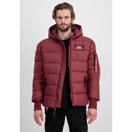 Alpha Industries Herren Winterjacke &raquo;Hooded Puffer Alpha FD&laquo; rot XXL
