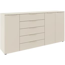 Rauch Schubkastenkommode &raquo;Kommode T&uuml;rkommode Sideboard Kombikommode FLIPP&laquo; Breite 200 cm mit 4 Einlegeb&ouml;den, 3-t&uuml;rig mit 5 Schubladen und Soft-Close-