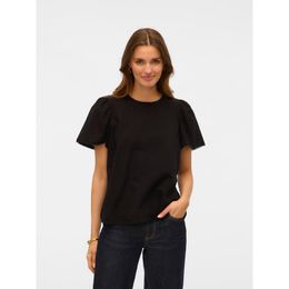 V&eacute;ro Moda Vero Moda Damen Kurzarmbluse &raquo;VMPRETTY SS TOP WVN GA NOOS&laquo; schwarz S
