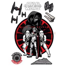 Komar Wandtattoo &raquo;Star Wars First Order - Gr&ouml;&szlig;e 50 x 70 cm&laquo; selbstklebend, Wandsticker, Kinderzimmer rot Folie