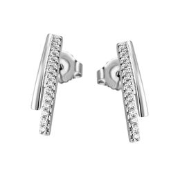 Firetti Damen Paar Ohrstecker &raquo;Schmuck Geschenk Silber 925 Ohrschmuck St&auml;bchen&laquo; mit Zirkonia (synth.) silber