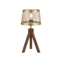 JUST LIGHT Nachttischlampe &raquo;FREDERIK&laquo; E27 1 Stk. ExklusiveE27 gold