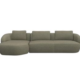 FLEXLUX Wohnlandschaft &raquo;Torino, rund, L-Form, Sofa-Ecke mit Recamiere, Longchair-Sofa&laquo; Modernes, organisches Sofa-Design, Kaltschaum, 