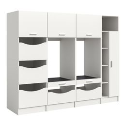 Welltime Mehrzweckschrank-Set &raquo;FALAS, TOPSELLER!, 4-teilig, Hauswirtschaftsraum Set, Breite 292 cm&laquo; 2x Waschmaschinenumbau-, 1x W&auml;sche- & 1x 
