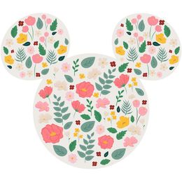 Komar Vliestapete &raquo;Vlies selbstklebend - Mickey Head Wildflowers - Gr&ouml;&szlig;e 125 x 125 cm&laquo; bedruckt glatt Kinderzimmer bunt Vlies