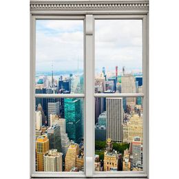 queence Wandsticker &raquo;New York&laquo; Wandsticker, Wandbild, selbstklebend, 3D, Fenster bunt