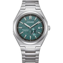 Citizen Herren Automatikuhr Armbanduhr, Herrenuhr, Damenuhr, Titan, Saphirglas, bis 10bar wasserd. silber