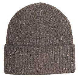 Capelli New York Damen Beanie Strickm&uuml;tze mit dezent eingearbeiteten Glitzerf&auml;den