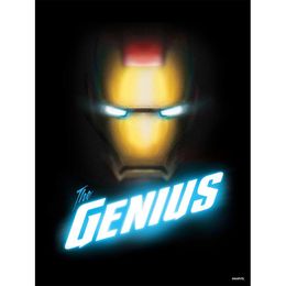 Komar Bild &raquo;Avengers The Genius&laquo; Disney 1 Stk. tlg. Wandbild zur Dekoration im Kinderzimmer - ohne Rahmen bunt Holz, Papier