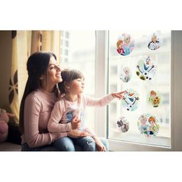 Komar Fensterdekoration &raquo;Frozen Springday&laquo; Fenstersticker mit Elsa, Anna und Olaf bunt Materialmix