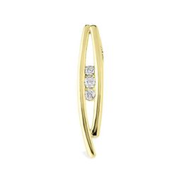 OROLINO Damen Kettenanh&auml;nger &raquo;Gold 585 mit 3x Brillant zus. 0,10ct.&laquo; () gelb