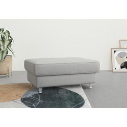 Sit & More sit&more Stauraumhocker &raquo;Apulia&laquo; mit Stauraum grau Webstoff (100% Polyester);Struktur weich ( 90% Polyester, 10% Polyamis, );Luxus-Microfaser Euphoria