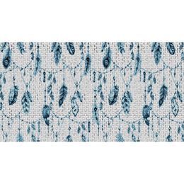 ARCHITECTS PAPER Fototapete &raquo;Atelier 47 Feather Puzzle 3&laquo; mehrfarbig glatt Vlies, Wand, Schr&auml;ge, Decke blau Vlies
