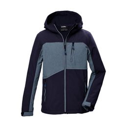 Killtec Jungen Softshelljacke &raquo;KOW 367 BYS SFTSHLL JCKT&laquo; Stylische, wasser- und windabweisende Jungen Softshelljacke mit Kapuze blau 140