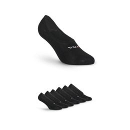 Fila Damen F&uuml;&szlig;linge &raquo;UNISEX GHOST SOCKS&laquo; 6 Paar, mit Logo-Schriftzug, Silikonstreifen an der Ferse f&uuml;r besseren Halt schwarz 35-38