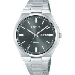 Lorus Herren Lorus Quarzuhr Armbanduhr, Damenuhr, Herrenuhr, Edelstahlarmband, analog, Datum silber
