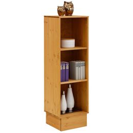OTTO home Regal &raquo;Milan&laquo; H&ouml;he 128 cm, Massivholz, FSC -zertifiziert beige Massivholz