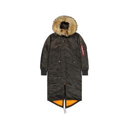 Alpha Industries Damen Winterjacke &raquo;Long Fishtail W&laquo; schwarz S