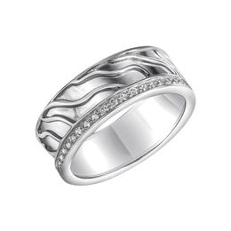Vivance Damen Fingerring &raquo;925-Sterling Silber rhodiniert Zirkonia&laquo; wei&szlig;