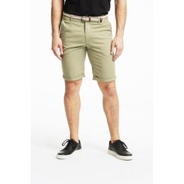 LINDBERGH Herren LINDBERGH Chinoshorts mit G&uuml;rtel und Stretch gr&uuml;n XL, N-Gr