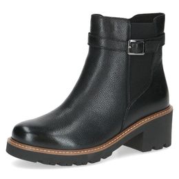 Caprice Damen Chelseaboots , Blockabsatz, Herbstboots, Stiefelette mit dezenter Zierschnalle 39