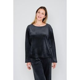JOOP! Damen JOOP! Longsweatshirt &raquo;Velvet&laquo;, mit langen &Auml;rmeln, Rundhalsausschnitt schwarz 42