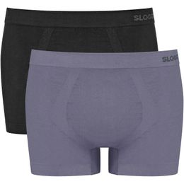 Sloggi Herren Sloggi Boxer &raquo;men GO Smooth&laquo; 2er Pack, nahtlos, weich, ohne Eingriff, ohne st&ouml;rende N&auml;hte schwarz XXL