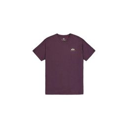 Alpha Industries Herren T-Shirt &raquo;Basic T-Shirt SL&laquo; lila L