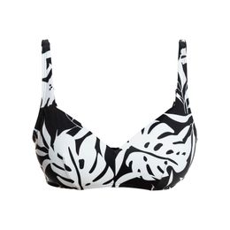 Roxy Damen Bandeau-Bikini-Top &raquo;Roxy Love The Sun Ray&laquo; schwarz-wei&szlig; XS, Cup B