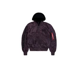 Alpha Industries Damen Bomberjacke &raquo;MA-1 D-Tec Sleeve Embroidery&laquo; lila XL