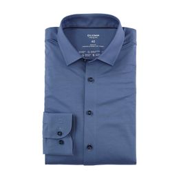 OLYMP Herren OLYMP Businesshemd &raquo;Level Five body fit Jerseyshirt&laquo; in Jersey Qualit&auml;t blau 37, N-Gr