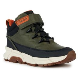 Geox Kinder &raquo;J FLEXYPER PLUS BOY ABX&laquo; Sneaker mit Spezial Membrane, Gr&ouml;&szlig;enschablone zum Download gr&uuml;n 33
