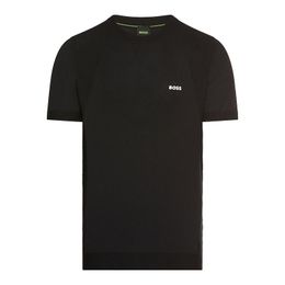 BOSS Green Herren BOSS Green Rundhalspullover &raquo;Momentum Lite T24&laquo; mit Strukturmix schwarz XXL