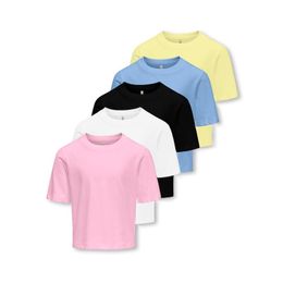 Kids Only M&auml;dchen KIDS Only T-Shirt &raquo;KOGREX S/S TOP JRS 5-PACK&laquo; Packung, 5 158/164